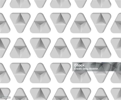 3d 흑백 종이 삼각형 매끄러운 패턴 삼각형의 추상 벡터 기하학적 텍스처입니다 기하학적 모양의 끝없는 그림 0명에 대한 스톡