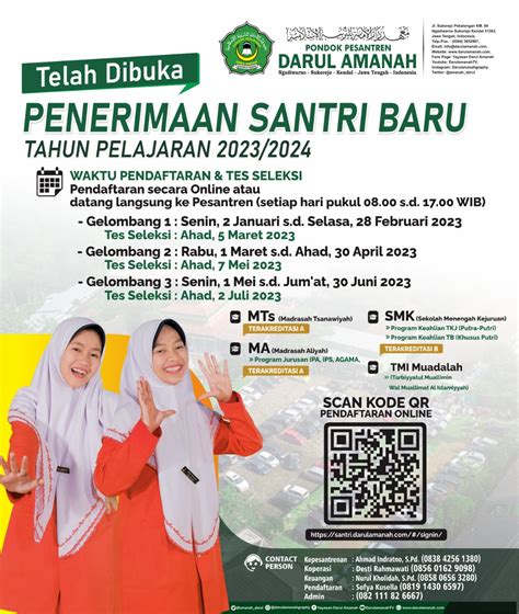 Pendaftaran Santri Baru Tahun Pelajaran 2024 2025 Telah Dibuka Ponpes Porn Sex Picture