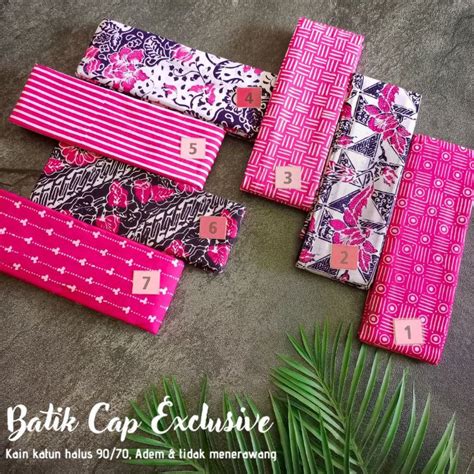 Jual Kain Batik Cap Katun Halus Warna Pink Batik Cap Katun Pink Bahan Batik Pink Kain Batik Pink