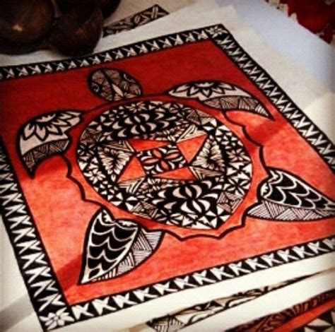 Tapa From Tonga Polynesian Art Tongan Island Art