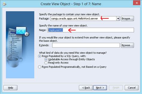 OAF By SSPatil How To Create View Object VO In OAF