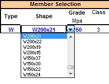Steel Beam Column Design Metric CISC Xls