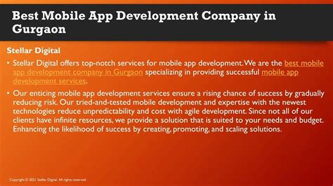 Ppt Best Mobile App Development Company In Gurgaon Powerpoint Presentation Id 12349262