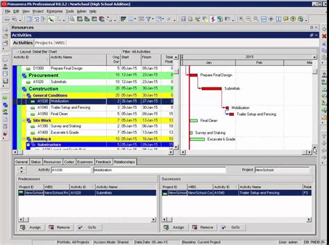 primavera p6 scheduling dasestl