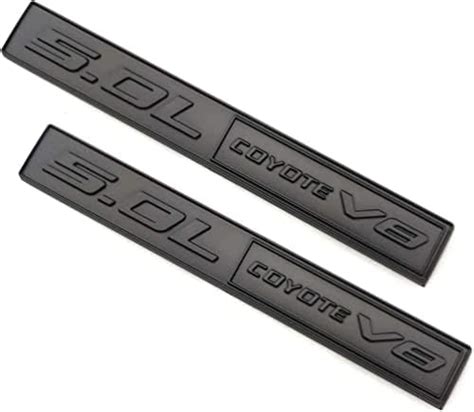 2pcs 50 Coyote V8 Emblem 3d Trim Fender Hook Trunk Badge