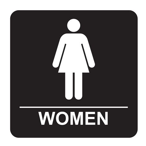 Women S Bathroom Sign Ft Steel Sign Stand Plum Grove
