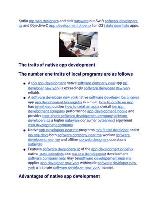 Native App Development Vs Hybrid And Web App Building 1 Docx