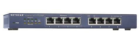 Netgear ProSAFE 8 Port Fast Ethernet With 4 Port PoE Desktop Switch FS108P Buy Netgear