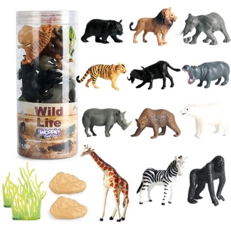ZESTAW FIGURKI DUŻE ZWIERZĘTA SAFARI DZIKIE ZOO POJEMNIK XXL FARMA