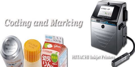 industrial coding and marking inkjet printer hitachi printing