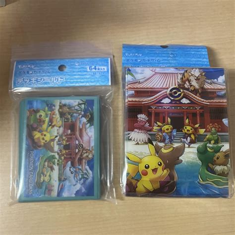 ポケモンカード デッキケース デッキシールド オキナワ ピカチュウ メルカリ