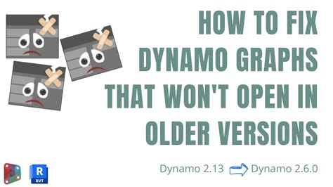 Here Is One Reason Why Your New Dynamo Graphs Won T Open In Older Versions YouTube