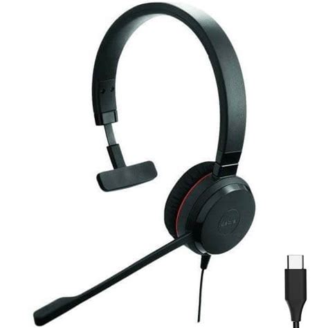 Jabra Evolve Uc Mono Usb C Headset Headset Store