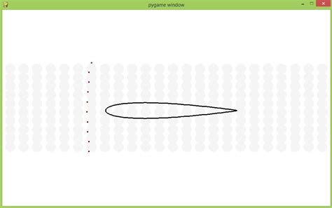 Python More Efficient Wind Tunnel Simulation In Pygame Using Numpy