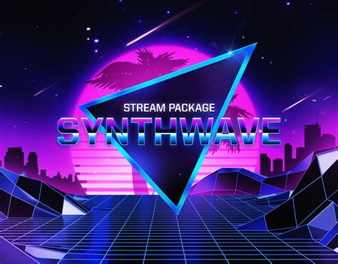 Synthwave Animated Twitch Overlay Package Behance