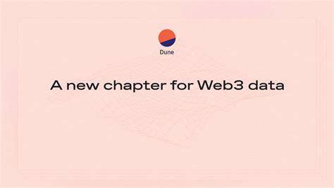 Dune On Twitter Our Mission Is To Make Crypto Data Accessible Today Were Excited To