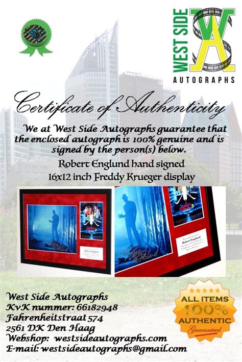 Freddy Vs Jason Robert Englund Freddy Krueger Premium Framed