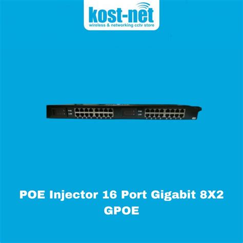 Jual Poe Injector 16 Port Gigabit 8x2 Poe Passive Kab Sleman