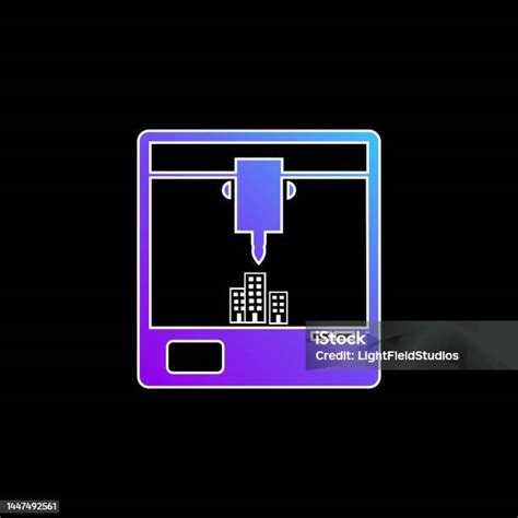 3d 프린터 기호 창 블루 그라데이션 벡터 아이콘 0명에 대한 스톡 벡터 아트 및 기타 이미지 0명 3차원 인쇄 그라데이션 Istock