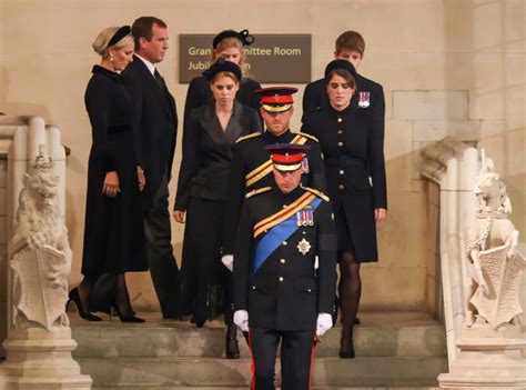 Prince William And Prince Harry Help Hold Vigil Around Queens Coffin