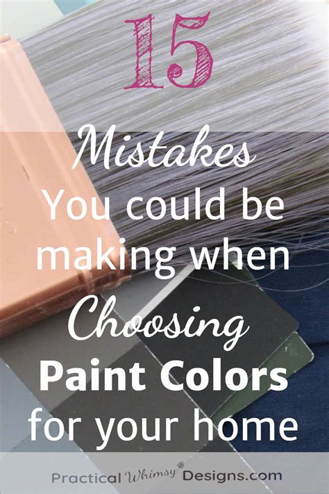 15 Common Mistakes You Might Be Making When Choosing Paint Colors