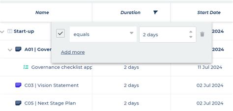 How Do I Filter The Gantt Chart