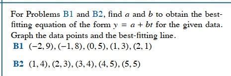 Solved For Problems B And B Find A And B To Obtain The Chegg Com