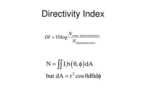 Ppt Directivity Index Powerpoint Presentation Free Download Id1823580
