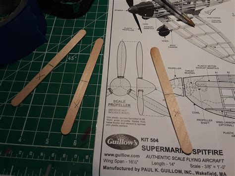 Making A Scale Prop For The Guillows 504 Spitfire R Balsaaircraft
