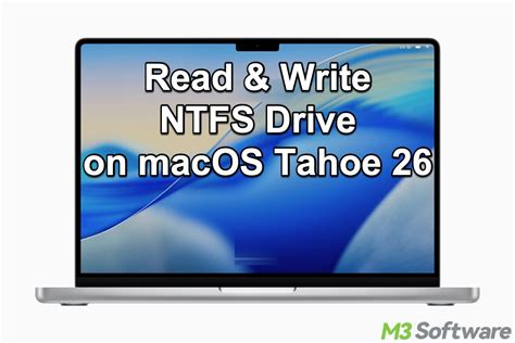 How To Read And Write To Ntfs Drive In Macos Tahoe 26