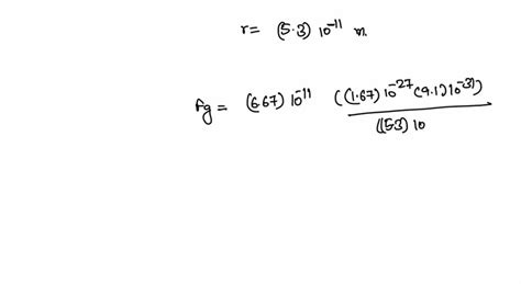 Solved Compute And Compare The Electrostatic And Gravitational Forces