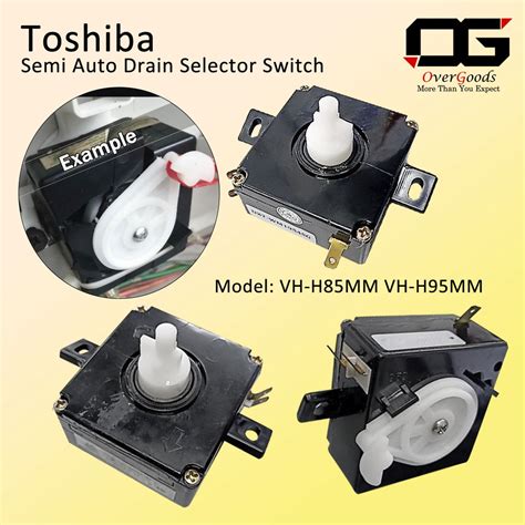 Universal Midea Semi Auto Drain Selector Switch Vh H85mm Vh H95mm Mesin