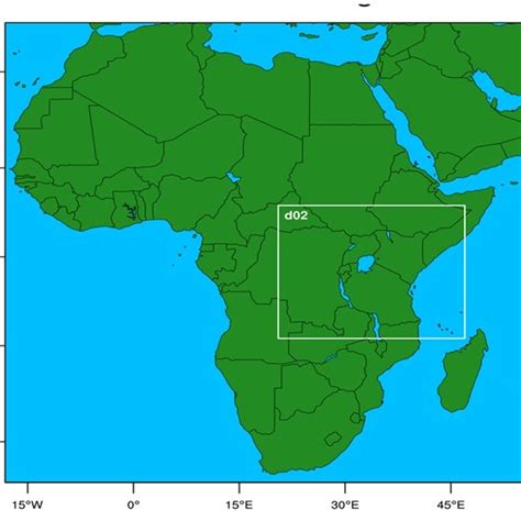 Domain Configuration Used For The Wrf Model Experiment Download