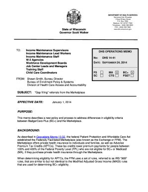Fillable Online DHS OPERATIONS MEMO Fax Email Print PdfFiller