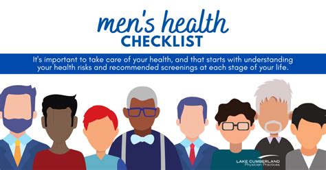 Mens Health Checklist Screening Guidelines For Men At Every Age