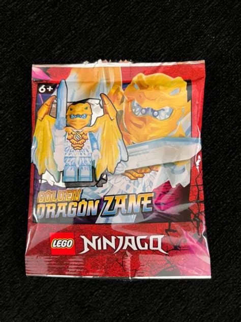 Lego Ninjago Mini Figure Njo770 Golden Dragon Zane Crystalized Sealed
