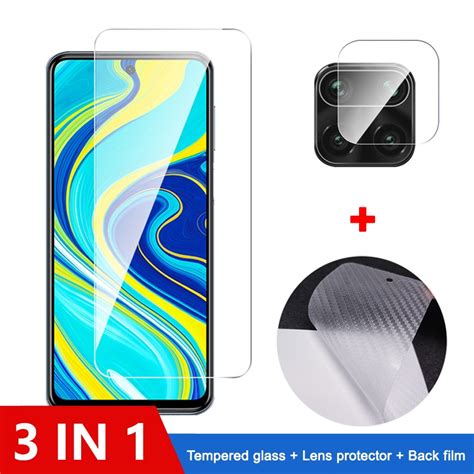 3 In 1 For Xiaomi Redmi Note9 Screen Protector For Xiomi Redmi Note 9