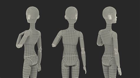 裸体芭比娃娃 3D模型 99 3ds blend c4d fbx max ma lxo obj Free3D