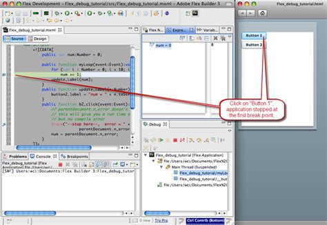 Using Adobe Flex Debugger