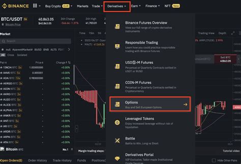 How To Trade Binance Options Binance Support