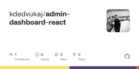 Github Kdedvukajadmin Dashboard React