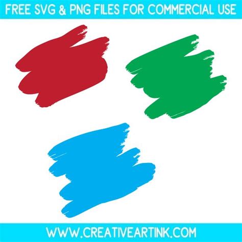 Paint Brush Stroke 1 Svg Free Svg Creativeartink