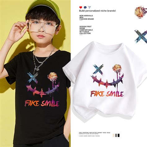 H442เสื้อผ้าเด็กแฟนชั่น เสื้อยืดแขนสั้นเด็กหญิงและเสื้อยืดแขนสั้นเด็กชาย ลายการ์ตูนน่ารัก ผ้า