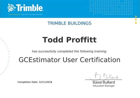 gc estimator cert ppt