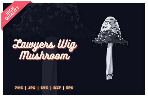 Lawyers Wig Mushroom Graphic By Roscoe Tots Design · Creative Fabrica