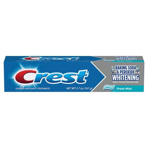 Crest Baking Soda And Peroxide Whitening Fluoride Toothpaste With
