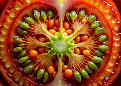 Unveiling The Secrets Of A Tomato A Microscopic Journey Into Internal