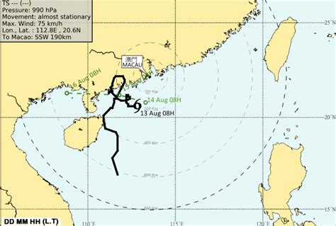 氣象局料3號風球將在日間維持 澳門力報官網