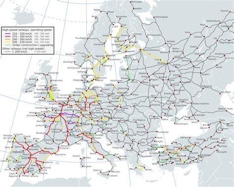 Red De Trenes De Alta Velocidad De Europa 2023 Mapas Milhaud