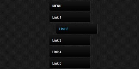 css3 menu navigation effect first example